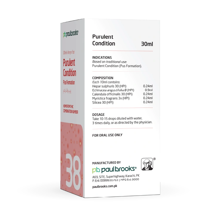 Combination No. 38 Purulent Condition Pus Formation & Infection Support ...
