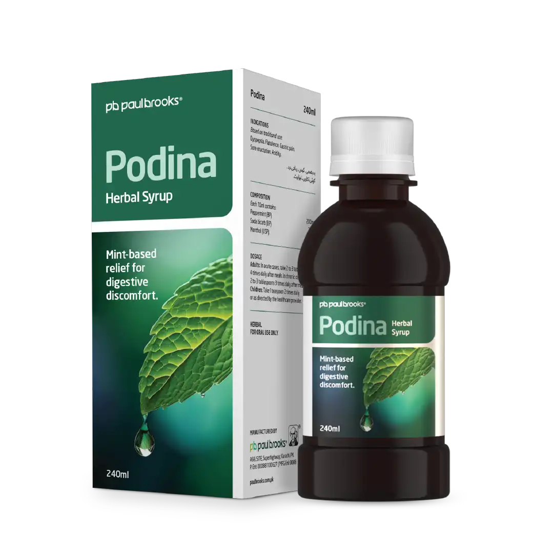 Buy Online Podina Herbal Syrup For Digestive Discomfort At Best Price ...